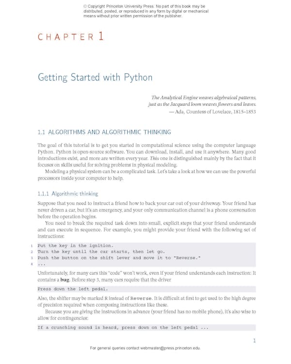 A Student's Guide to Python for Physical Modeling | Princeton ...