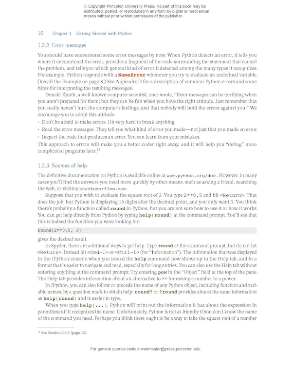 A Student's Guide to Python for Physical Modeling | Princeton University Press