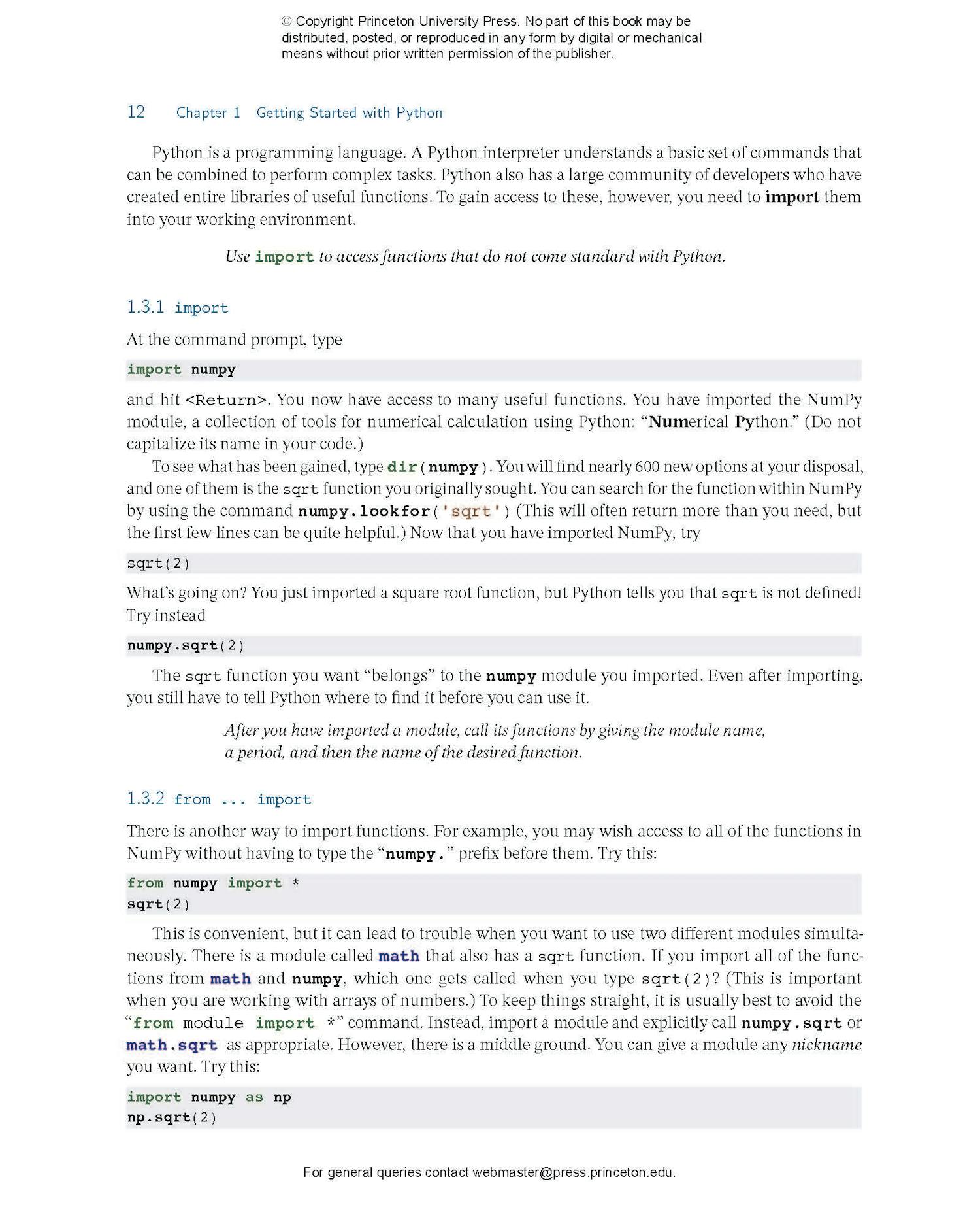 A Student's Guide to Python for Physical Modeling | Princeton ...