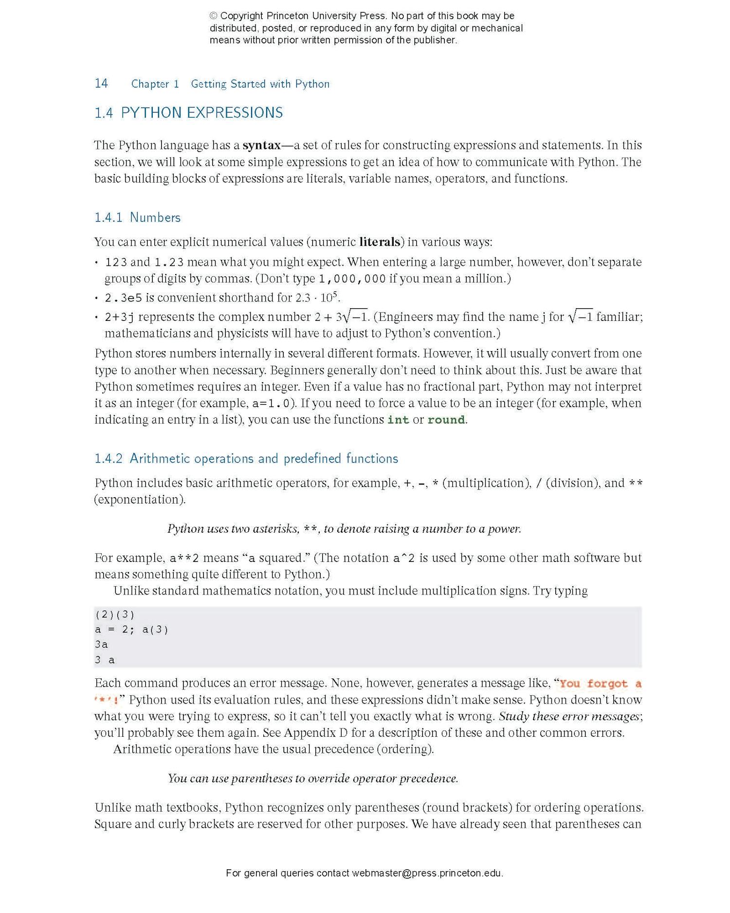 A Student's Guide to Python for Physical Modeling | Princeton ...