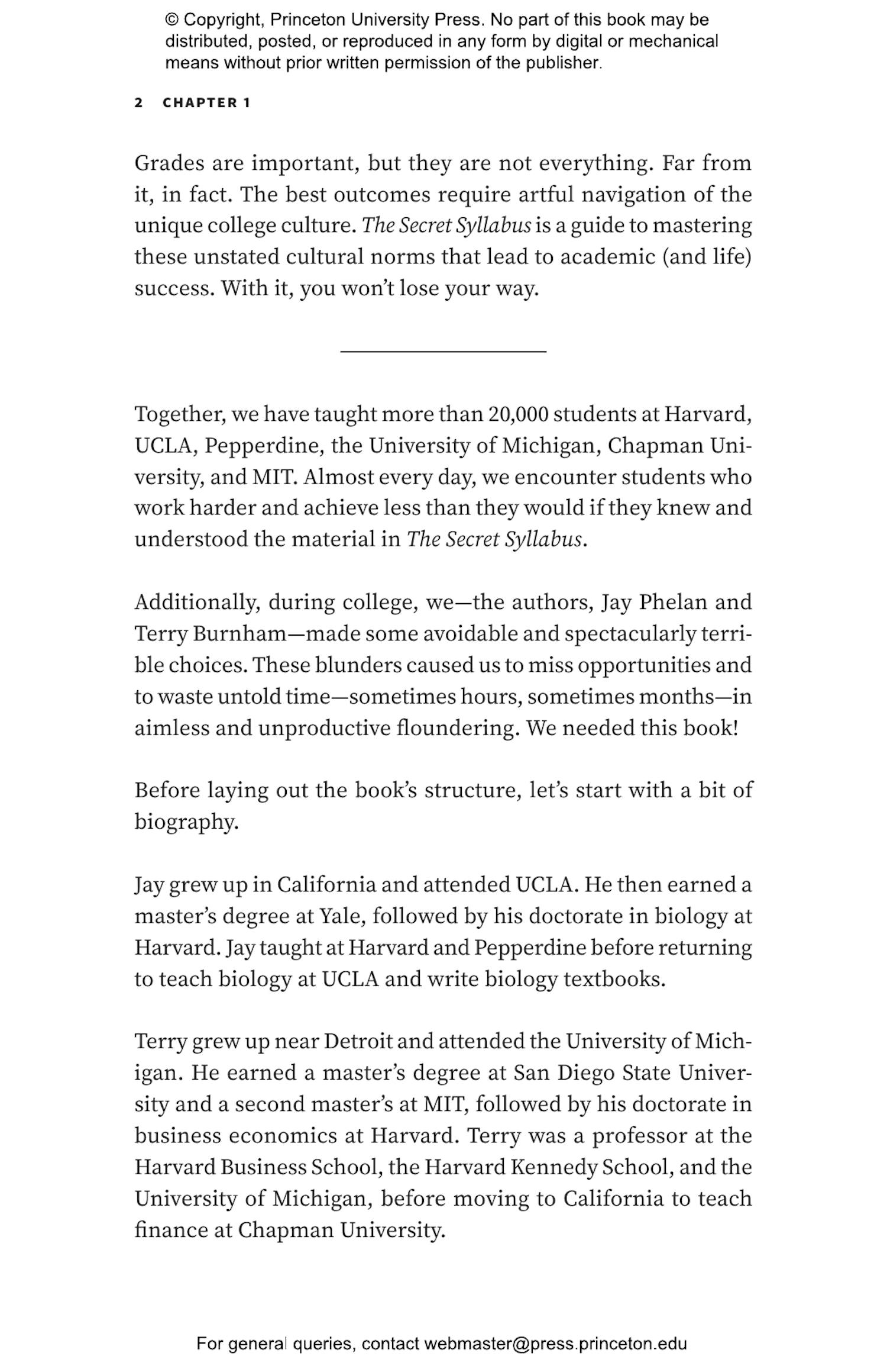 The Secret Syllabus | Princeton University Press