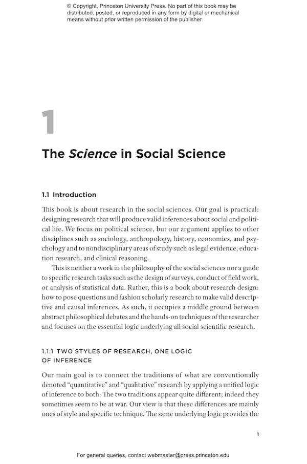 Designing Social Inquiry | Princeton University Press