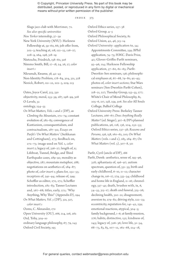 Parfit | Princeton University Press