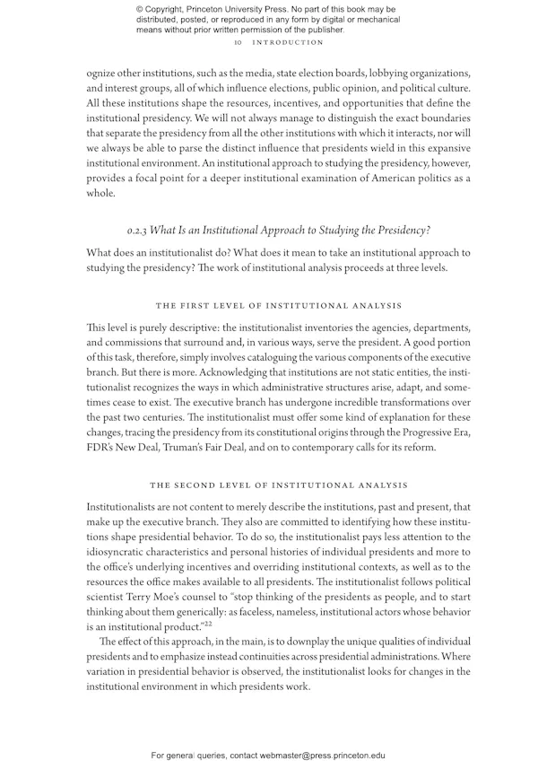 The American Presidency | Princeton University Press