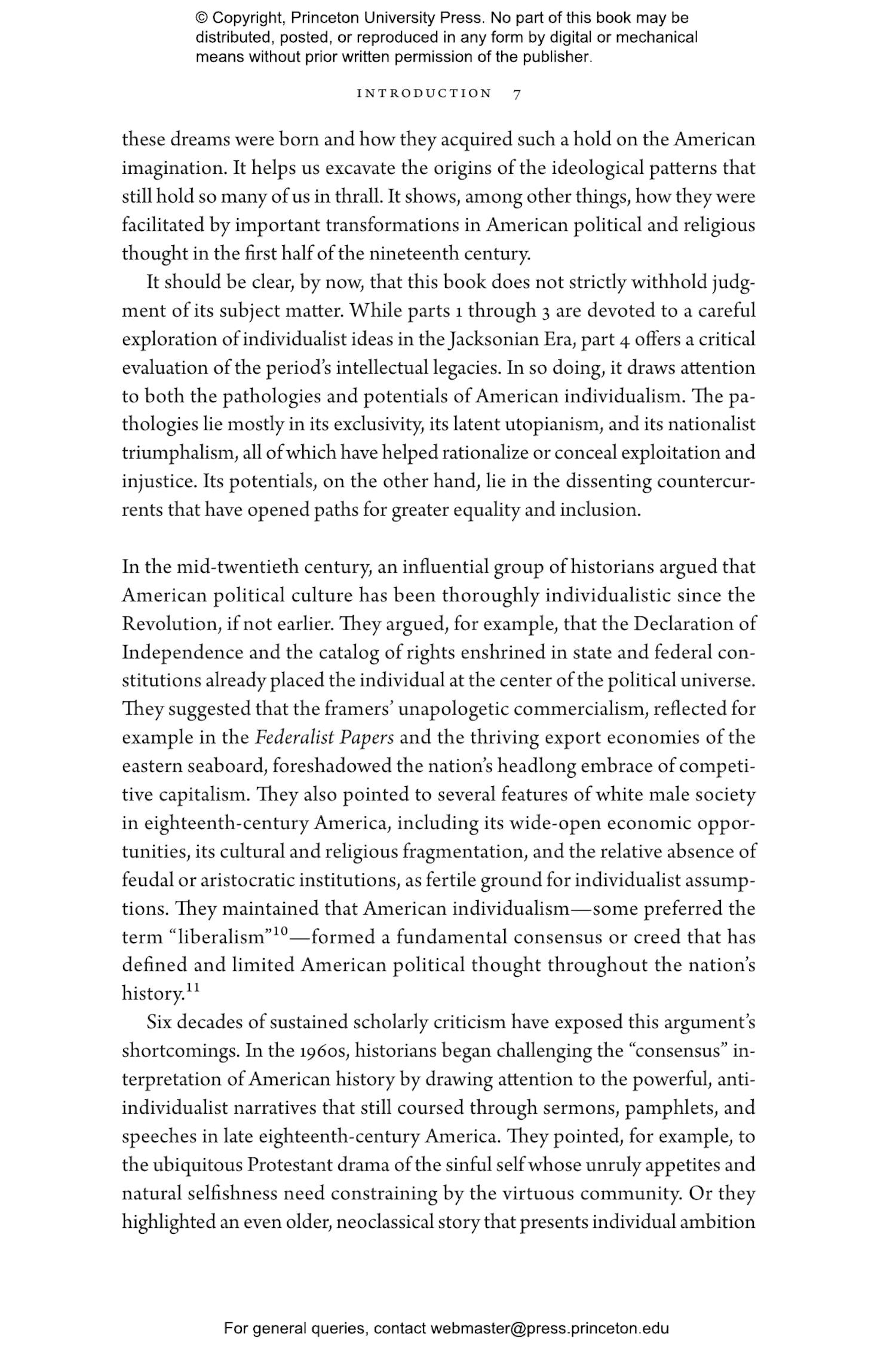 The Roots of American Individualism | Princeton University Press