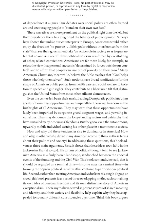 The Roots of American Individualism | Princeton University Press