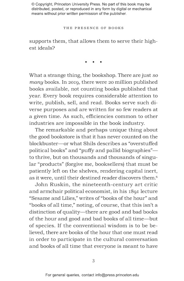In Praise of Good Bookstores | Princeton University Press
