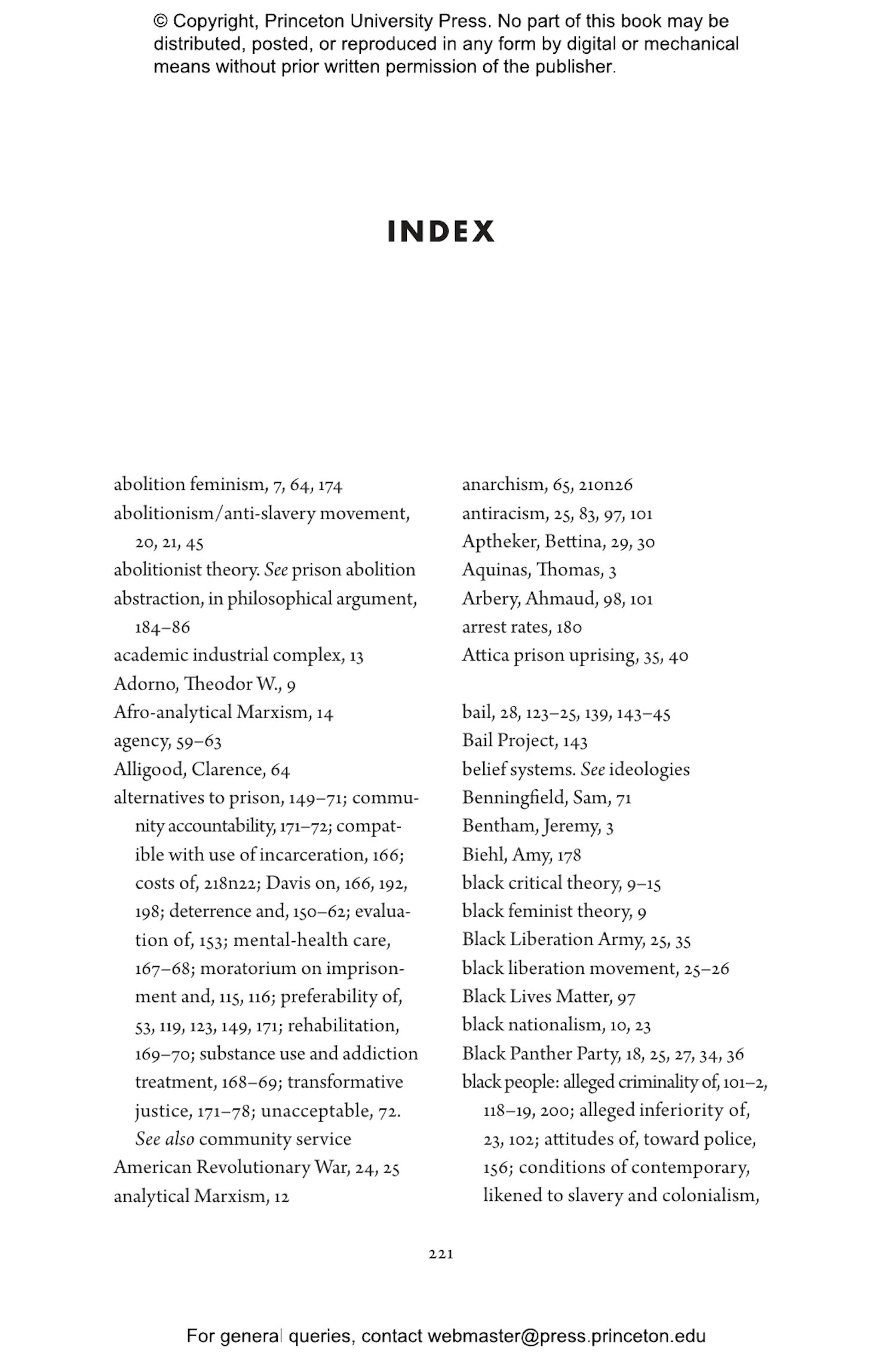 The Idea Of Prison Abolition Princeton University Press