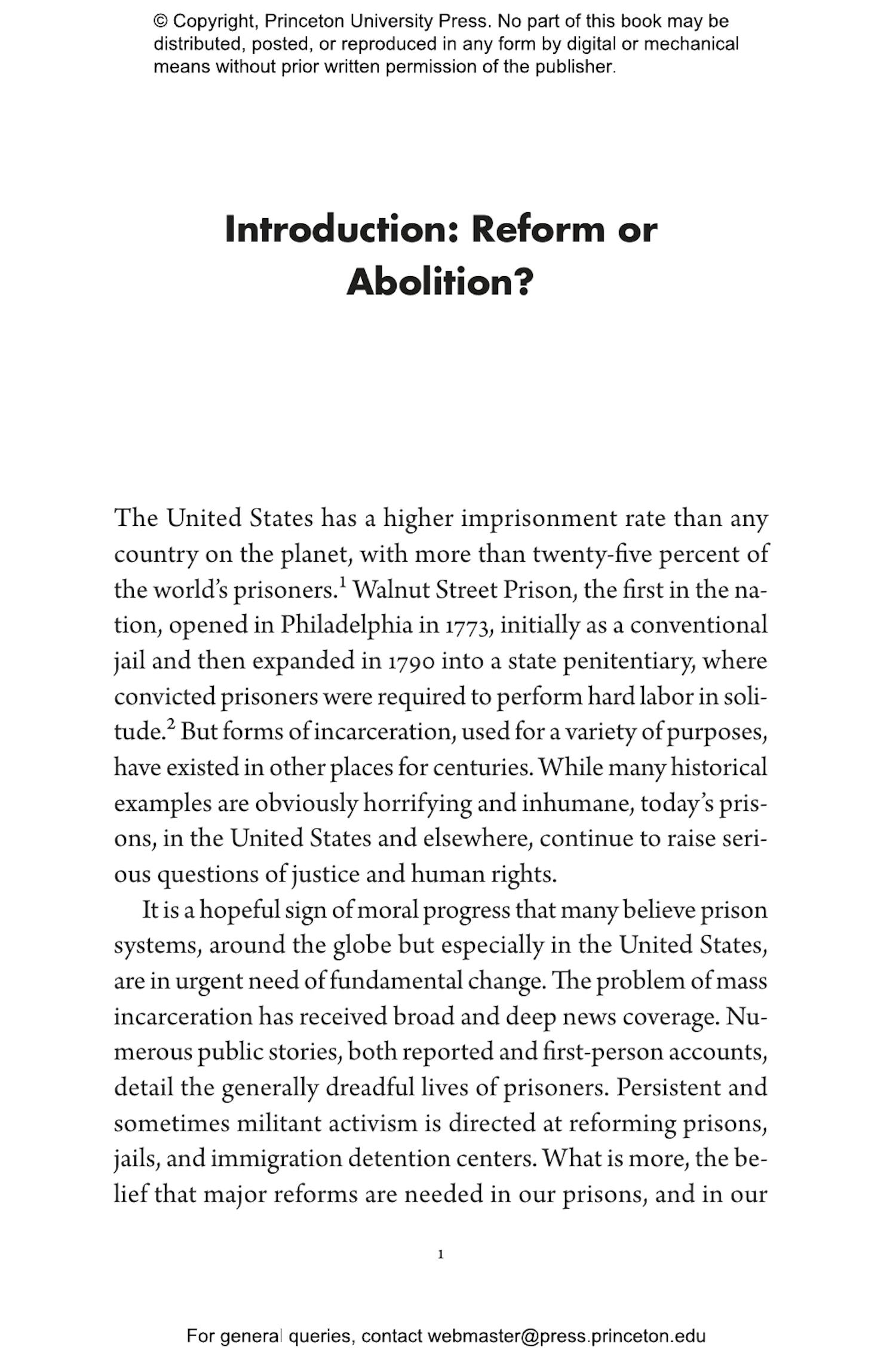 The Idea of Prison Abolition | Princeton University Press