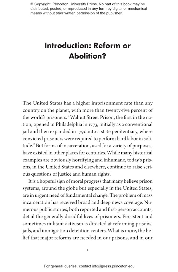The Idea of Prison Abolition | Princeton University Press