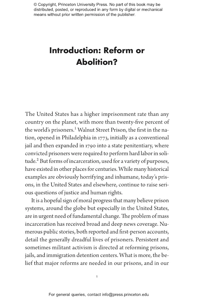The Idea of Prison Abolition | Princeton University Press