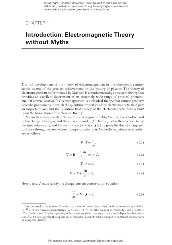 Advanced Classical Electromagnetism | Princeton University Press