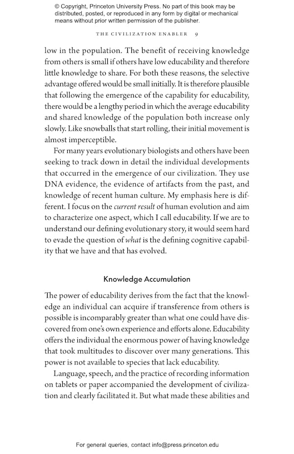 The Importance of Being Educable | Princeton University Press