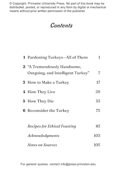 Consider the Turkey | Princeton University Press