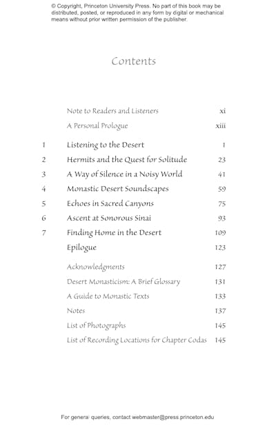 Sonorous Desert | Princeton University Press