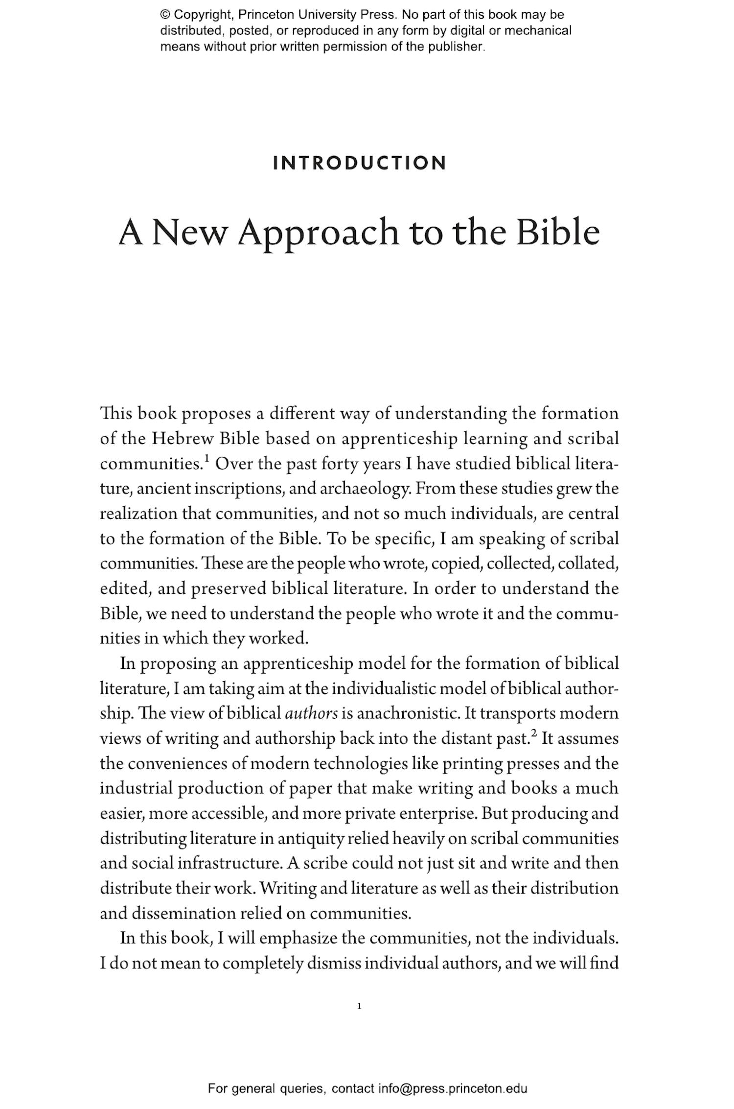 Who Really Wrote the Bible | Princeton University Press