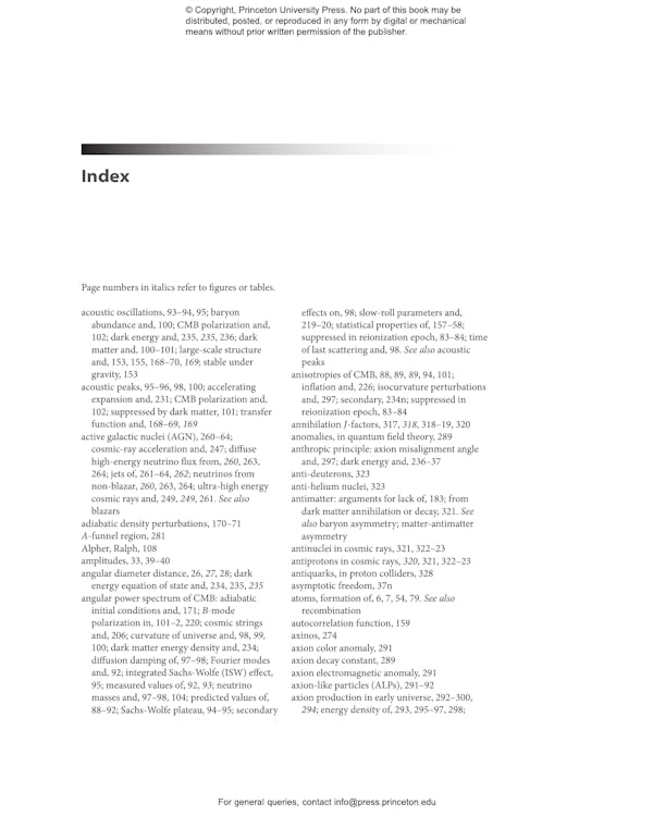 Particle Cosmology and Astrophysics | Princeton University Press