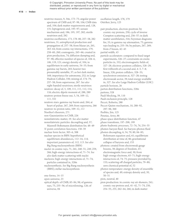 Particle Cosmology and Astrophysics | Princeton University Press