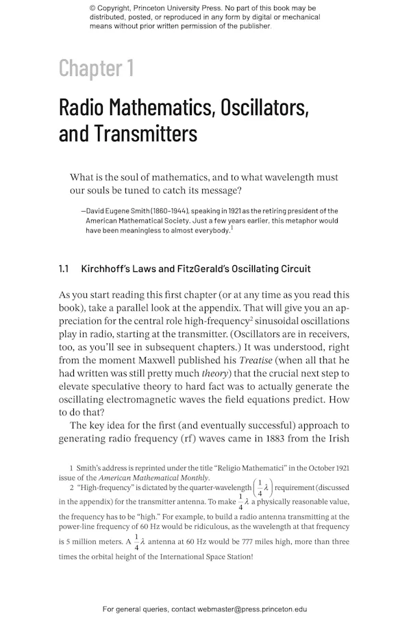 The Mathematical Radio | Princeton University Press