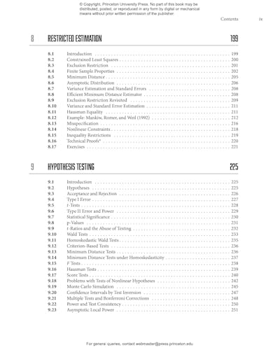 Econometrics | Princeton University Press