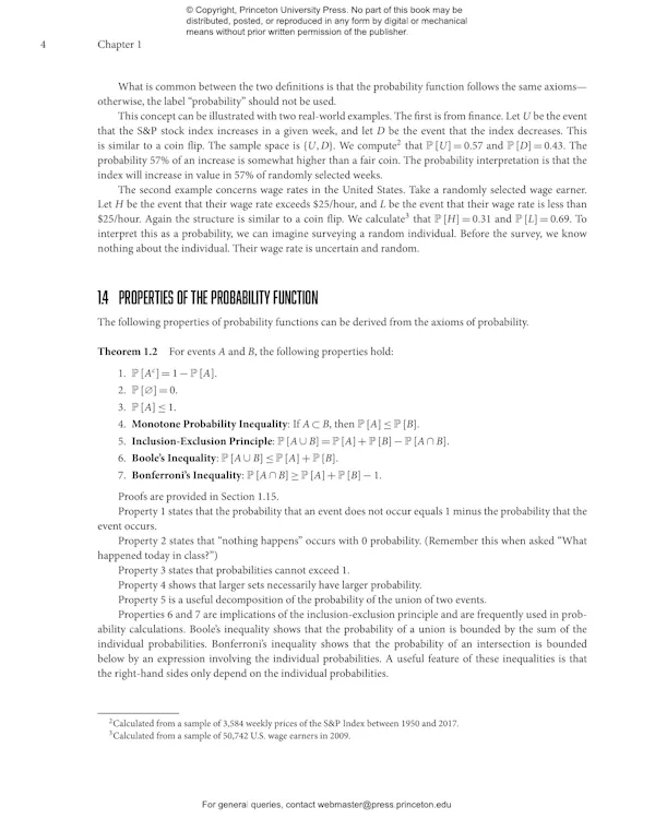 Probability and Statistics for Economists | Princeton University Press