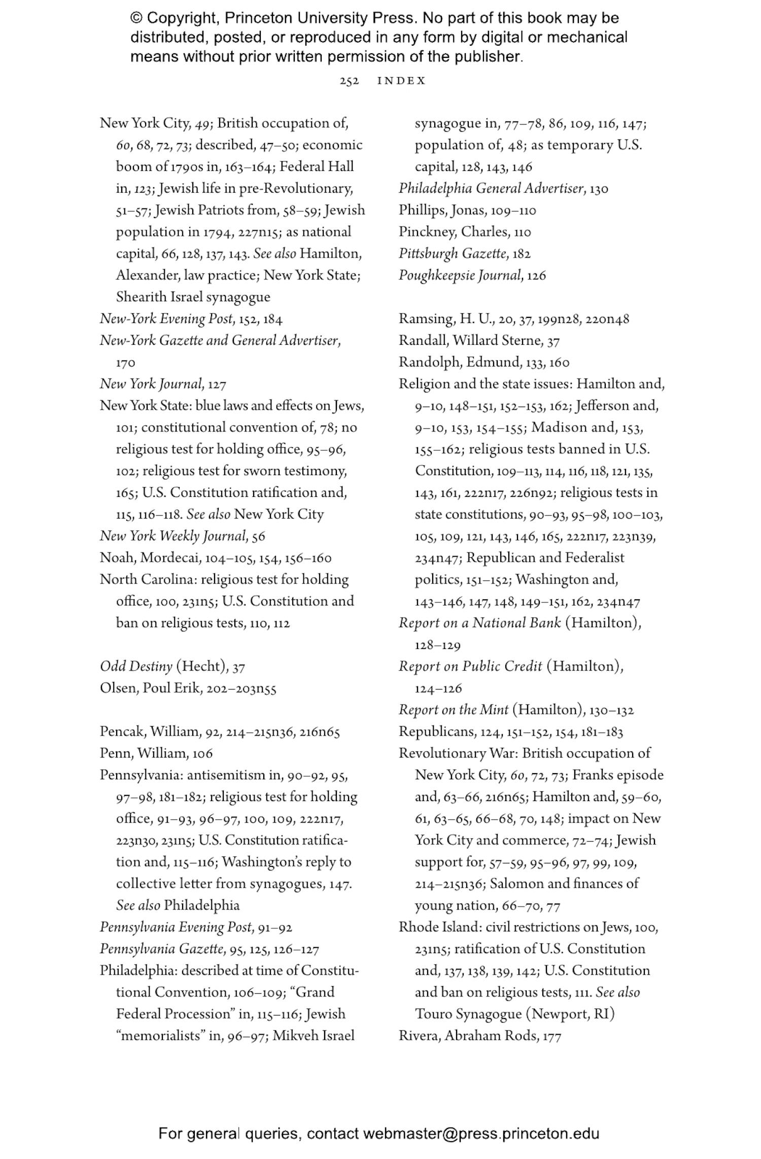 The Jewish World of Alexander Hamilton | Princeton University Press