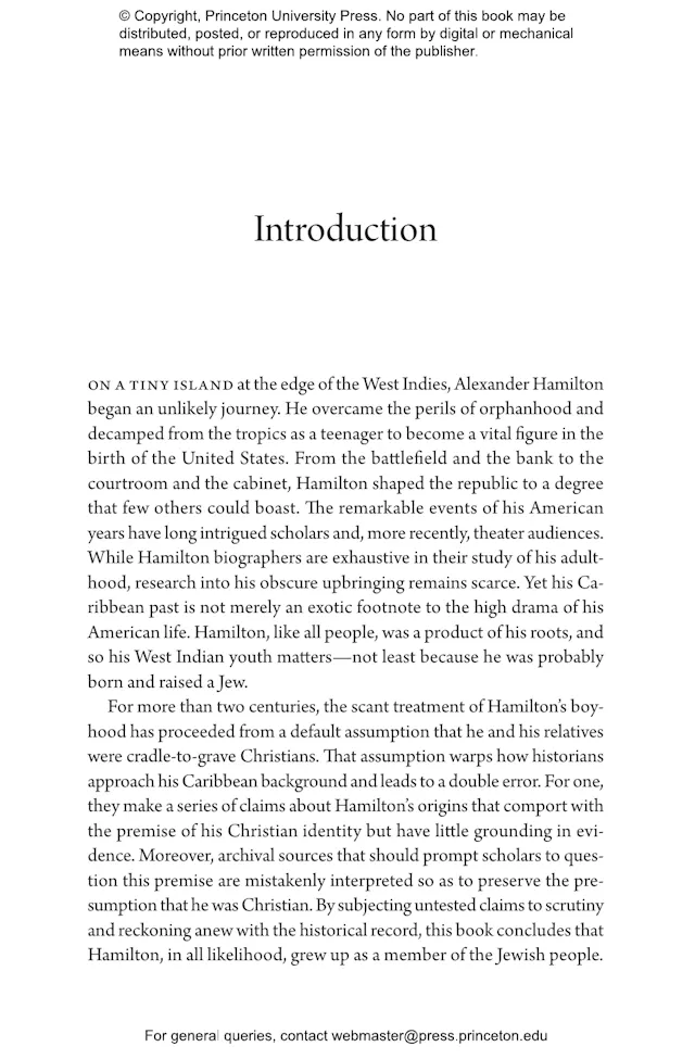 The Jewish World of Alexander Hamilton | Princeton University Press