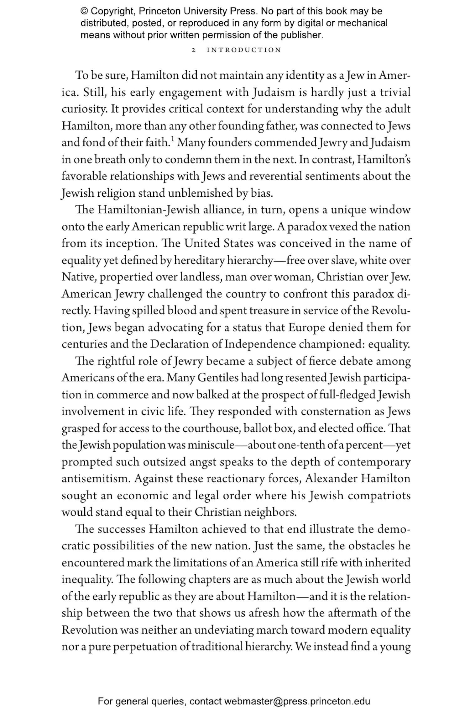The Jewish World of Alexander Hamilton | Princeton University Press