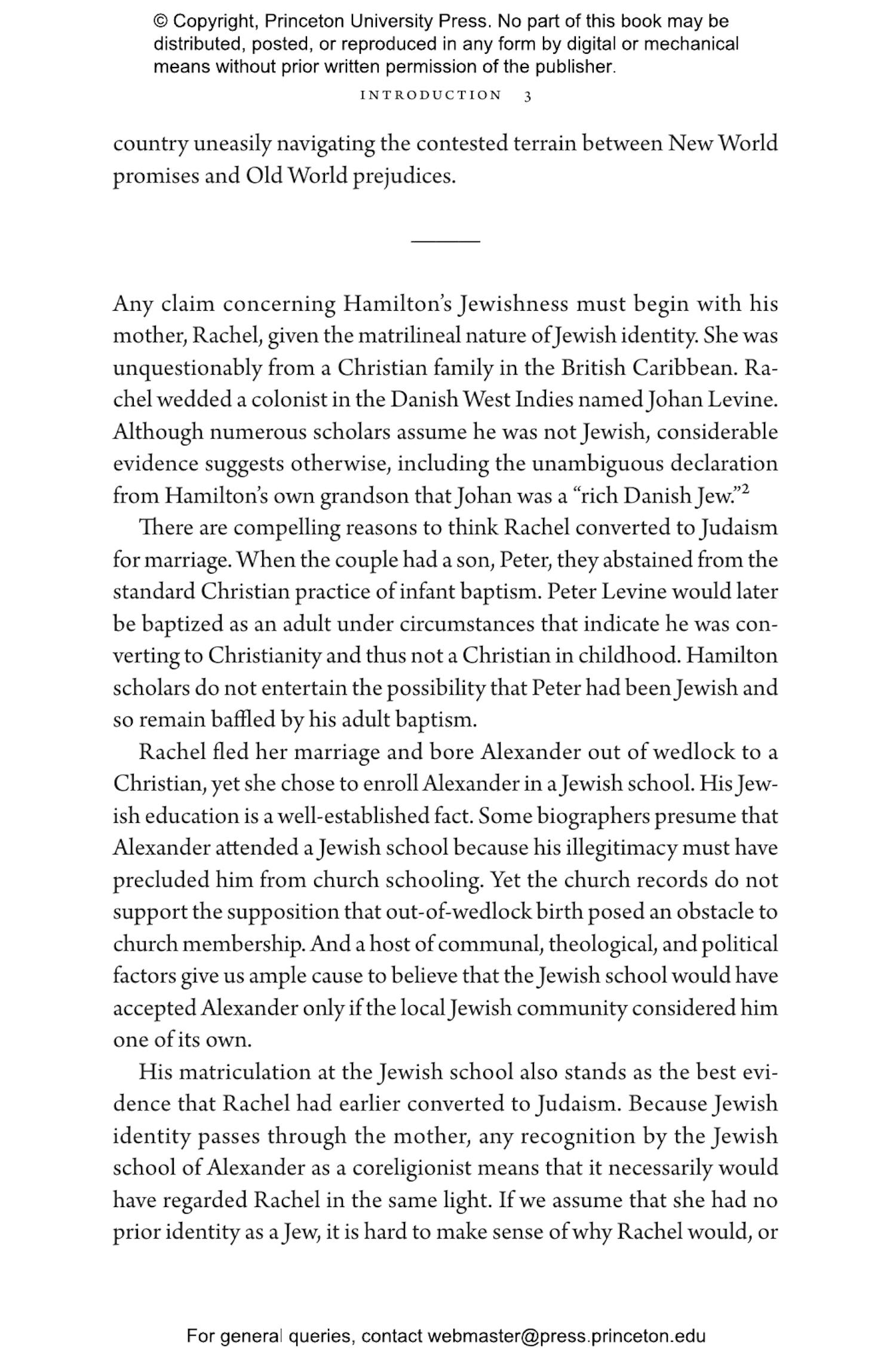 The Jewish World of Alexander Hamilton | Princeton University Press
