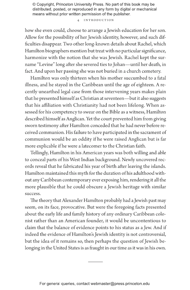 The Jewish World of Alexander Hamilton | Princeton University Press