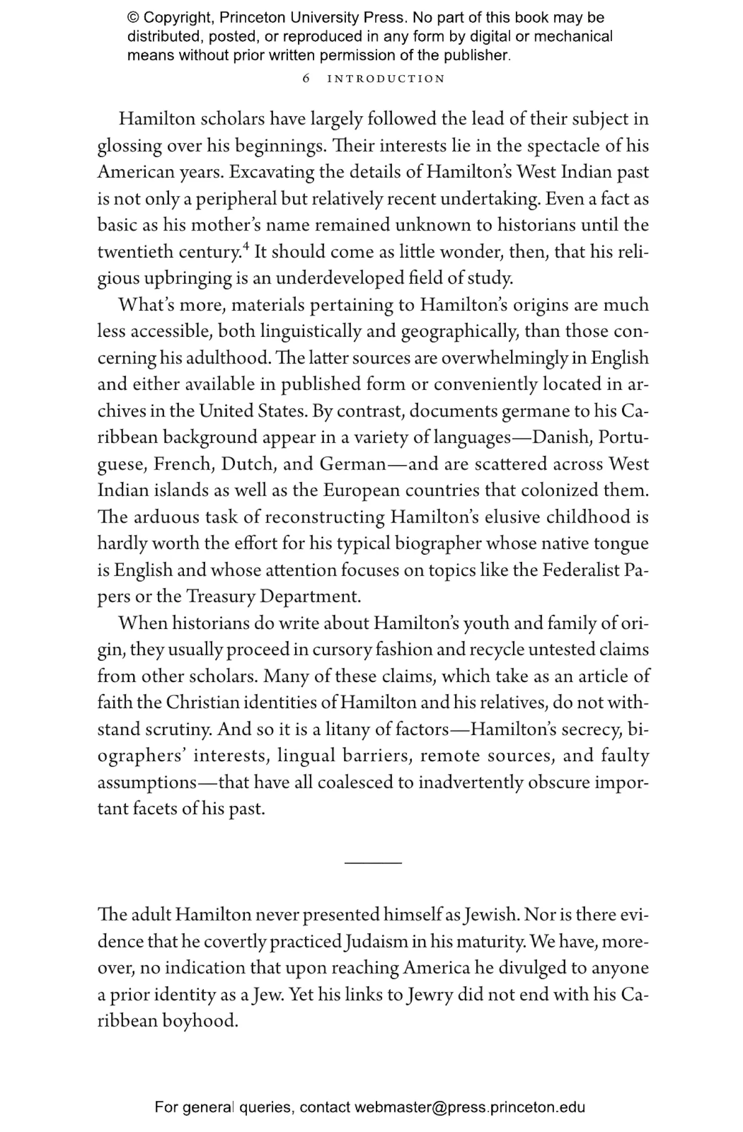 The Jewish World of Alexander Hamilton | Princeton University Press