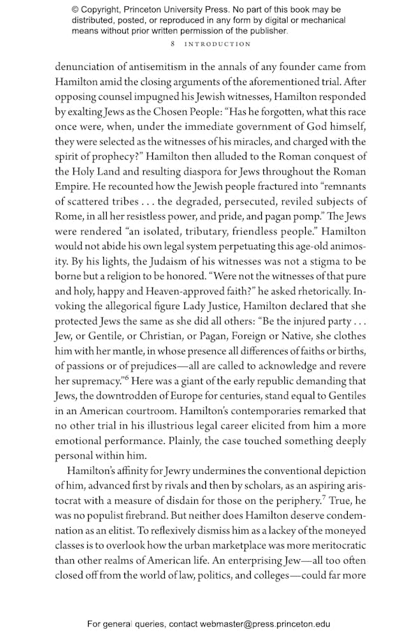 The Jewish World of Alexander Hamilton | Princeton University Press
