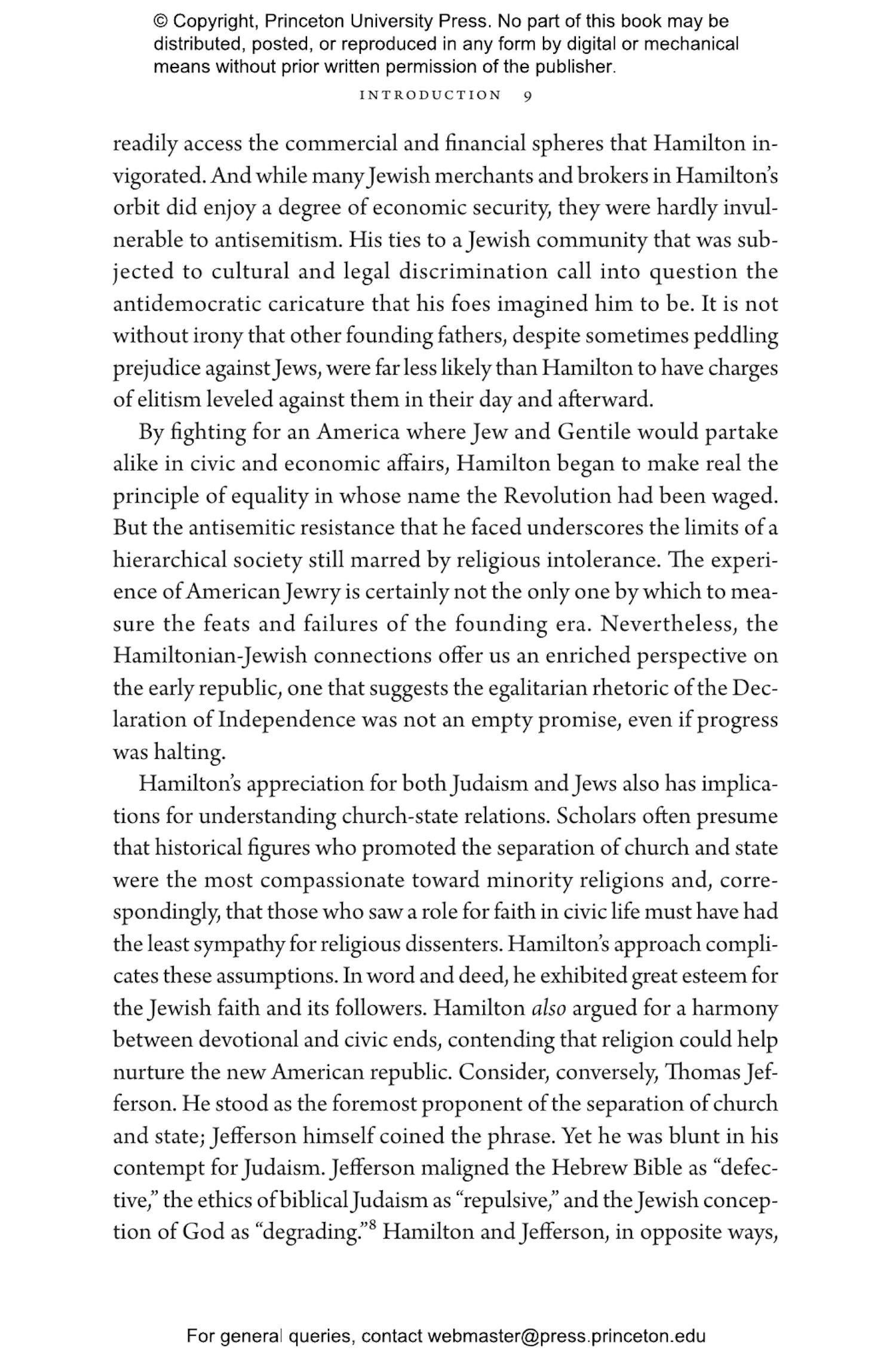 The Jewish World of Alexander Hamilton | Princeton University Press