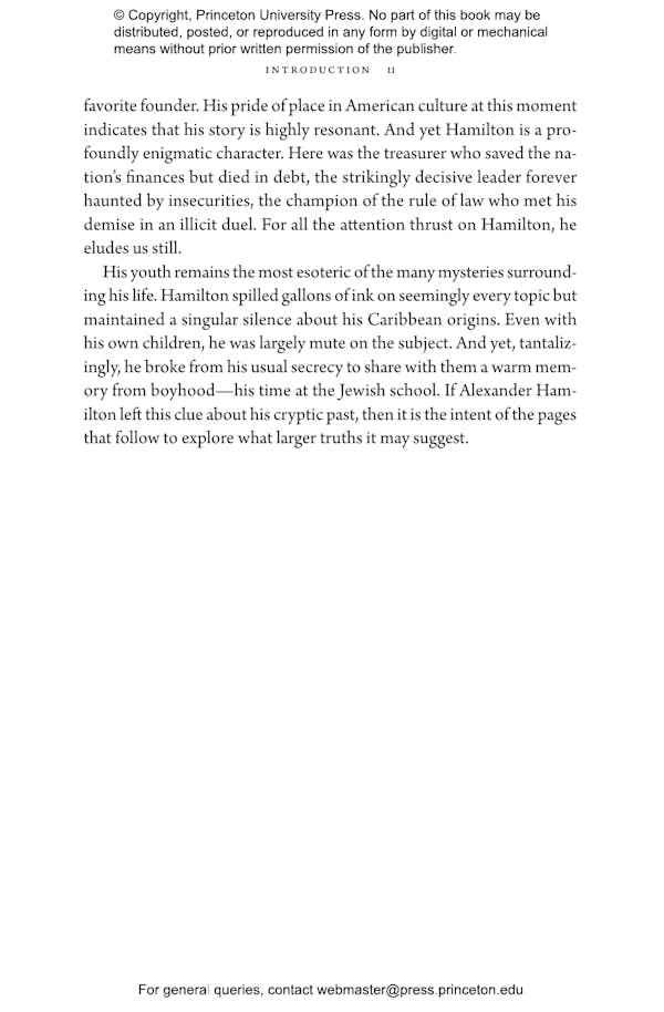 The Jewish World of Alexander Hamilton | Princeton University Press