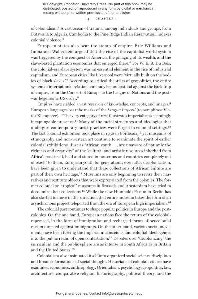The Colonial Origins of Modern Social Thought | Princeton University Press