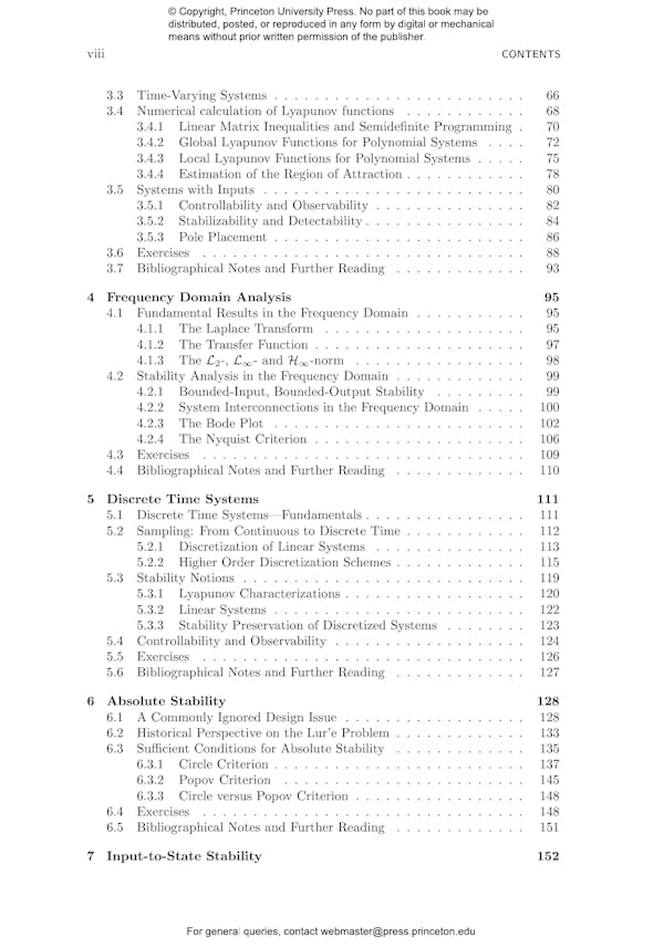 Introduction to Nonlinear Control | Princeton University Press