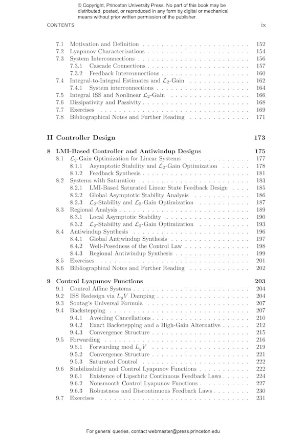 Introduction to Nonlinear Control | Princeton University Press