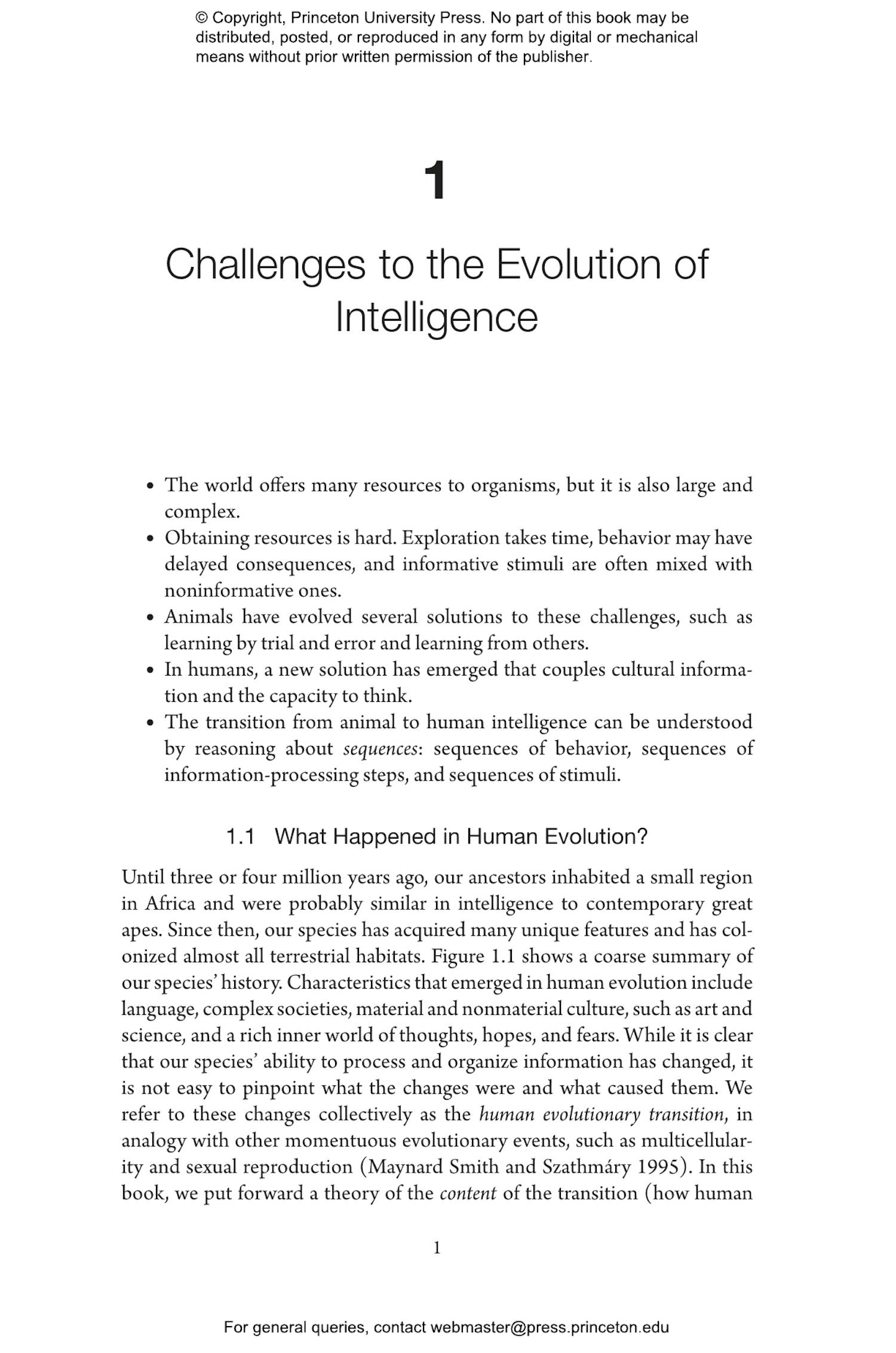 The Human Evolutionary Transition | Princeton University Press