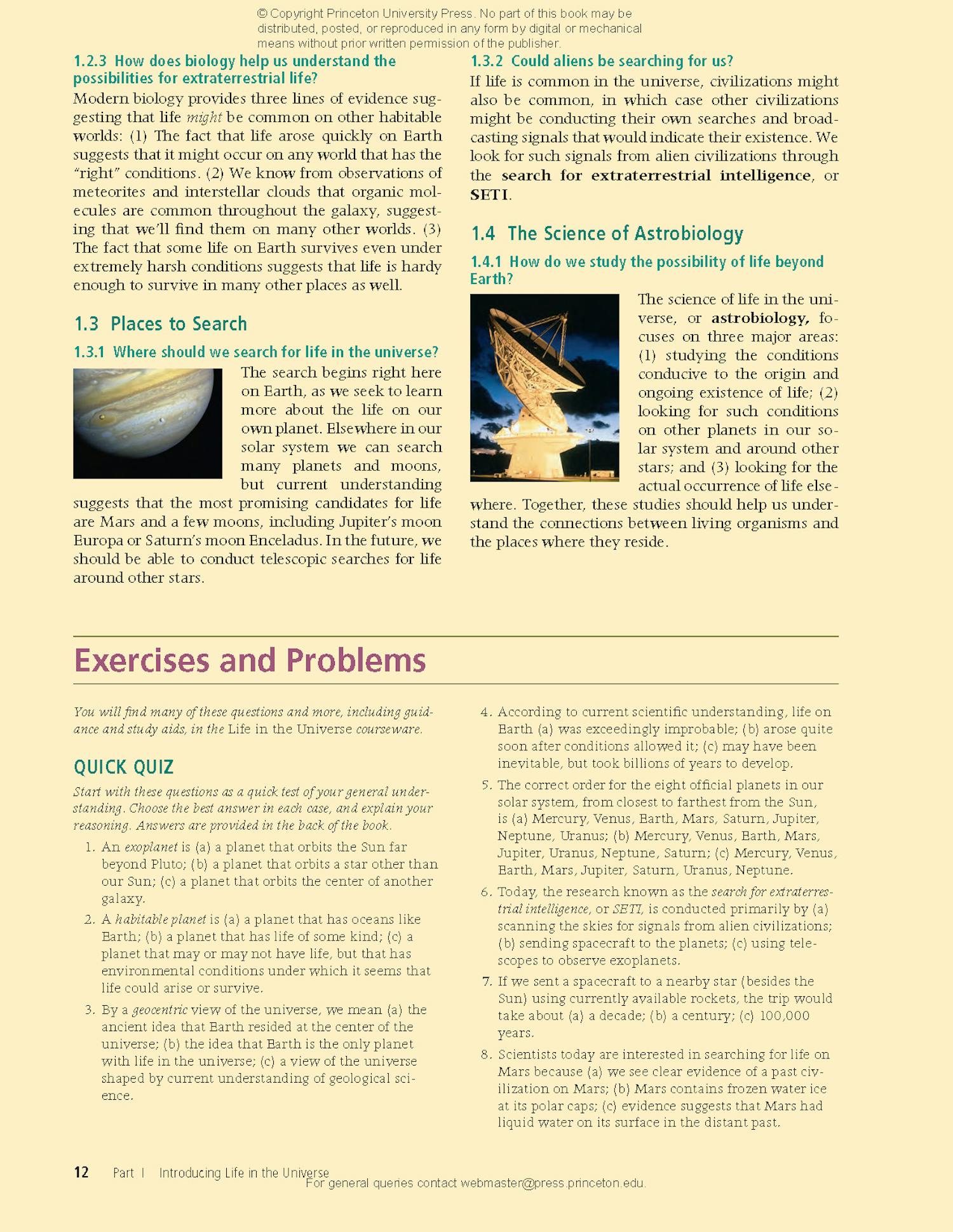 Life in the Universe, 5th Edition | Princeton University Press