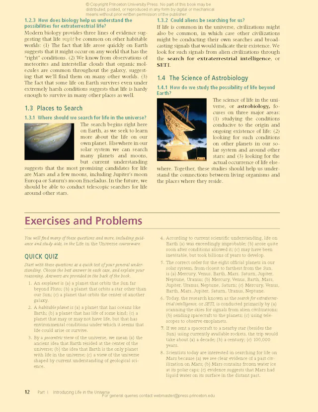 Life in the Universe, 5th Edition | Princeton University Press