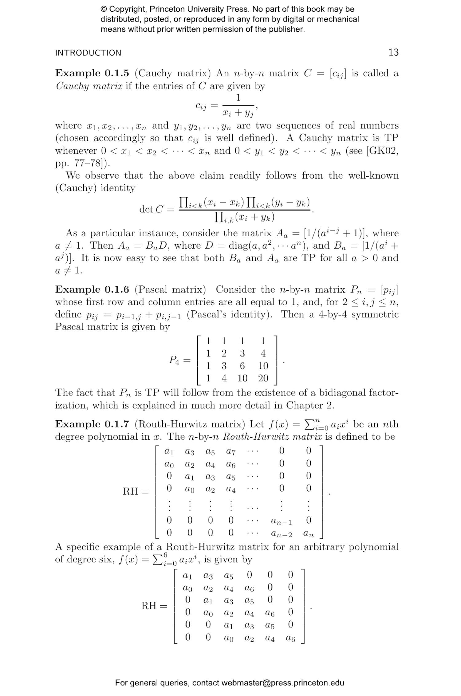 Totally Nonnegative Matrices | Princeton University Press