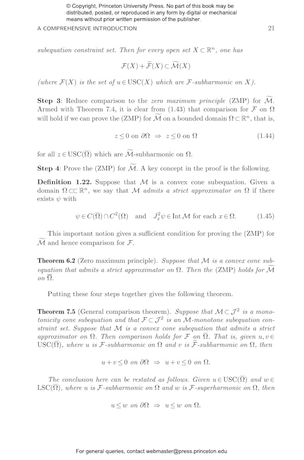 Comparison Principles for General Potential Theories and PDEs ...