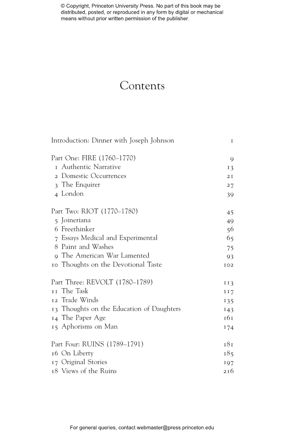 Dinner with Joseph Johnson | Princeton University Press