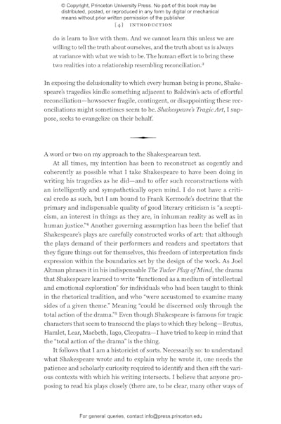 Shakespeare’s Tragic Art | Princeton University Press