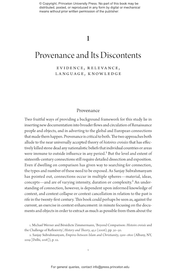 Provenance and Possession | Princeton University Press