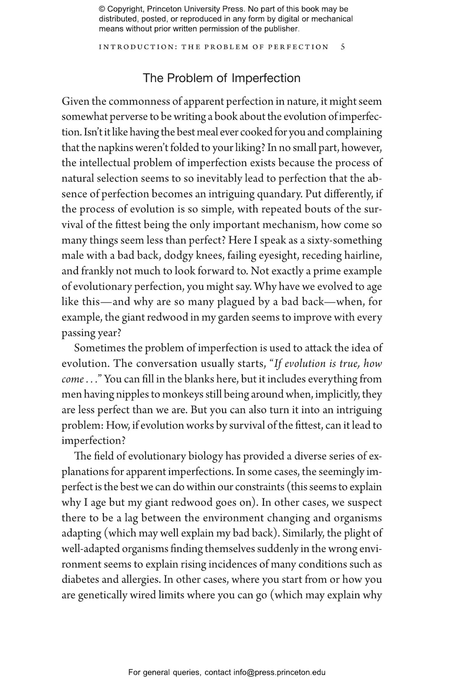 The Evolution of Imperfection | Princeton University Press