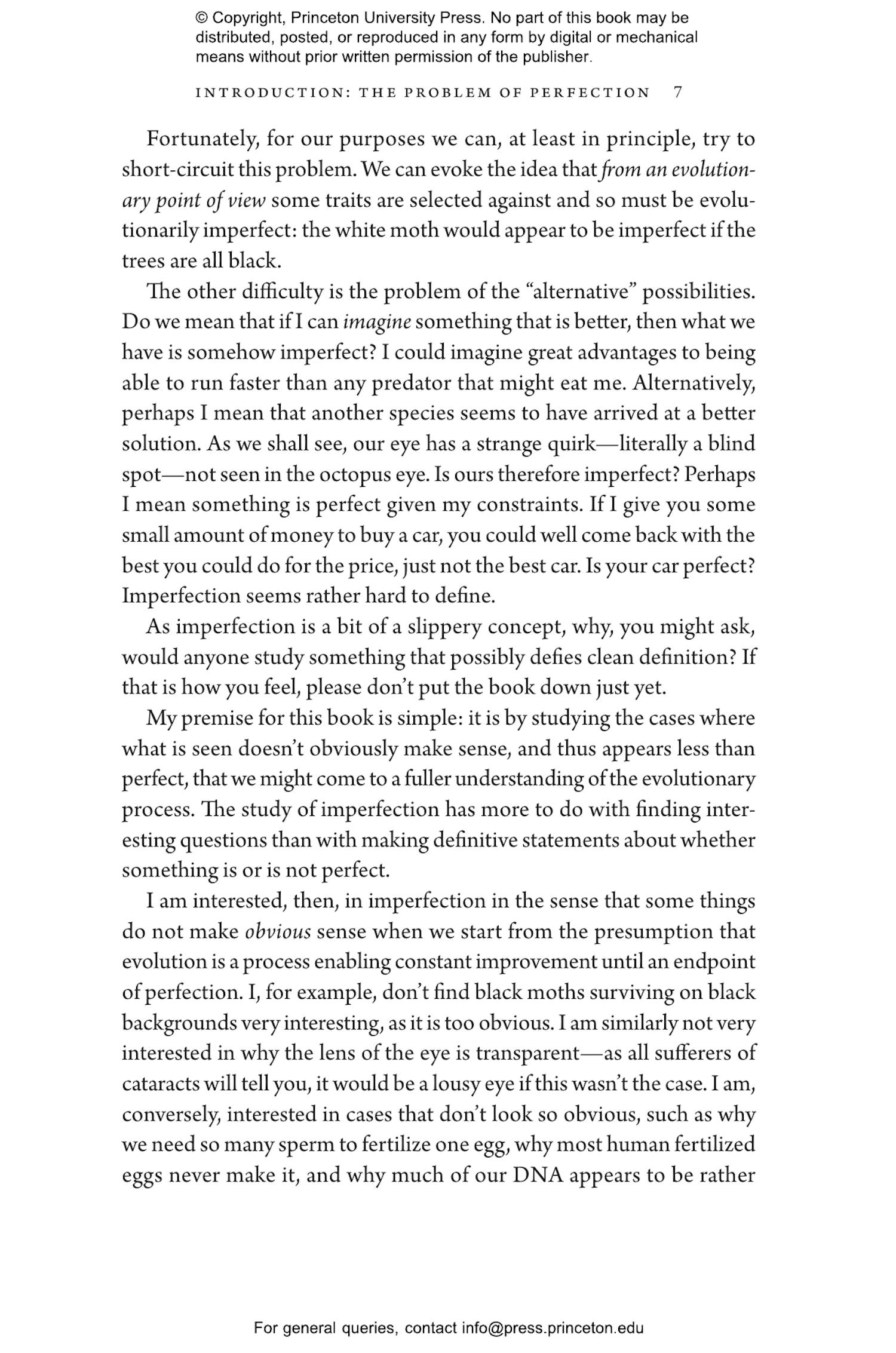 The Evolution of Imperfection | Princeton University Press