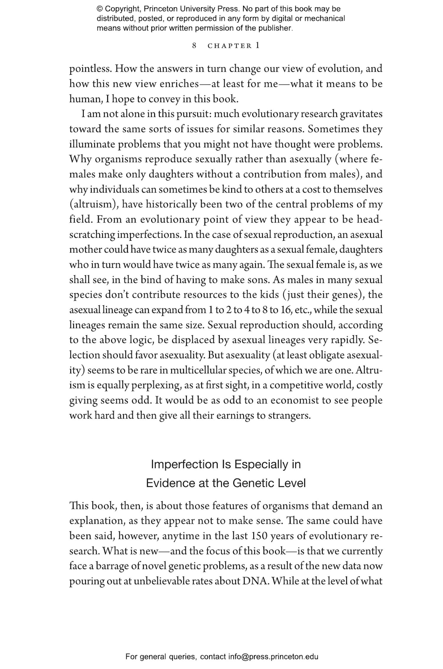 The Evolution of Imperfection | Princeton University Press