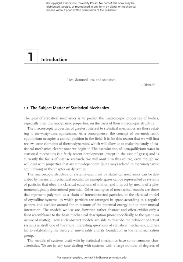 Statistical Mechanics in a Nutshell, Second Edition | Princeton University Press