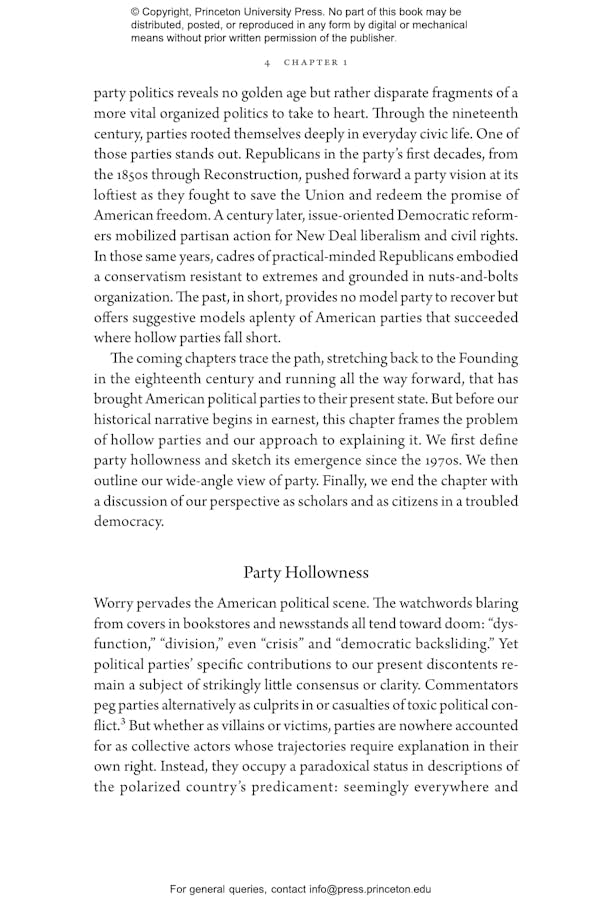 The Hollow Parties | Princeton University Press
